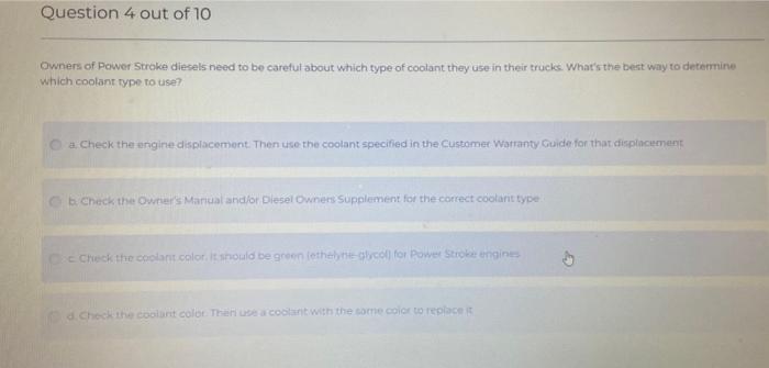 What is a benefic of using Ford/Motorcraft diesel | Chegg.com