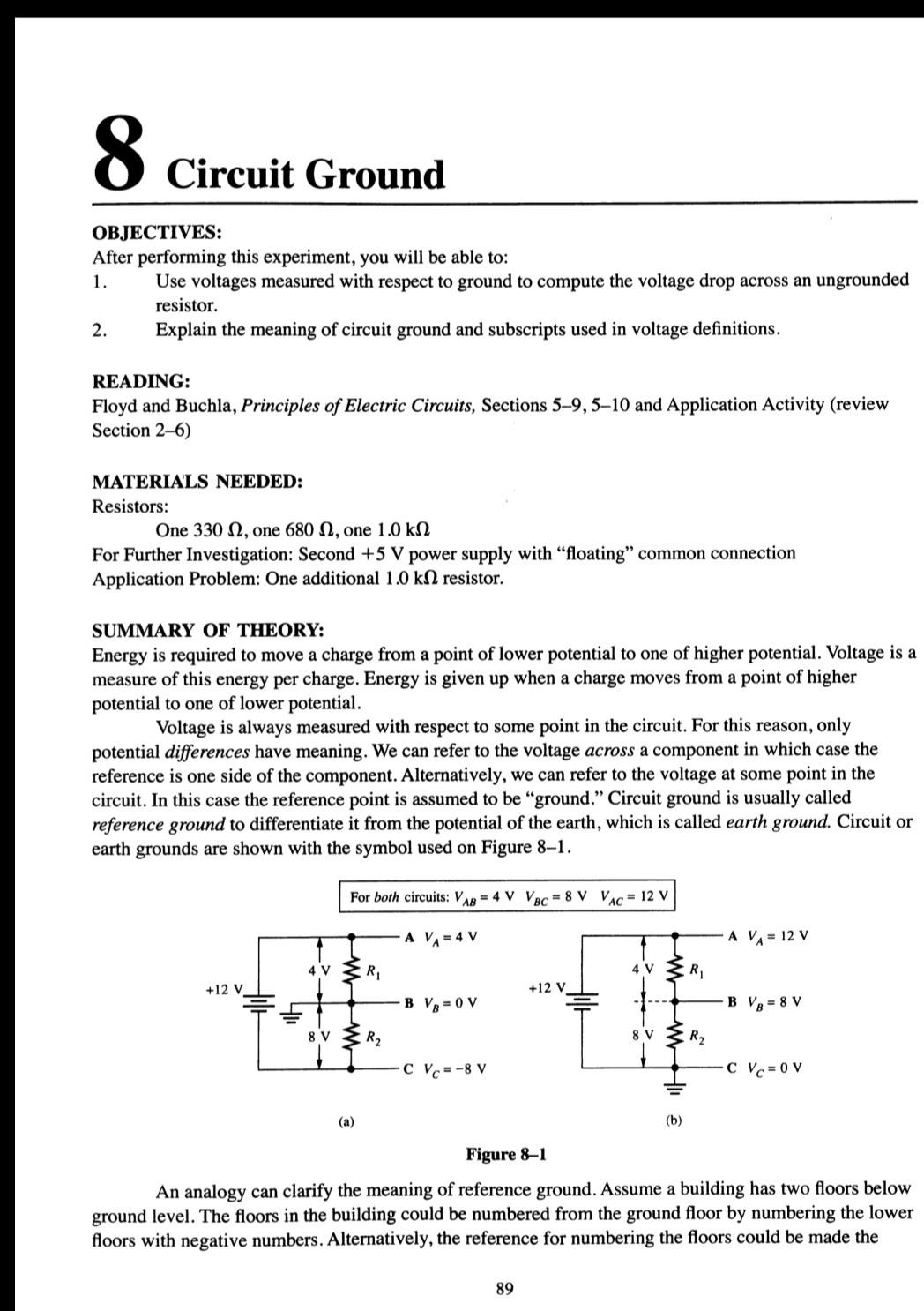 Solved Floyd and Buchla, Principles of Electric Circuits, | Chegg.com