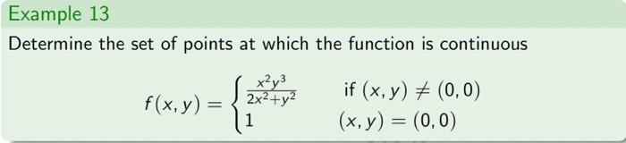 Solved Determine the set of points at which the function is | Chegg.com