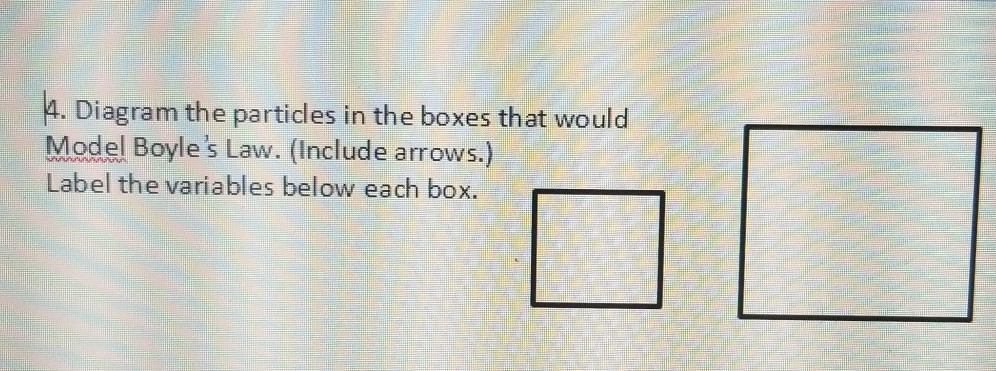 Solved 14. Diagram the particles in the boxes that would | Chegg.com