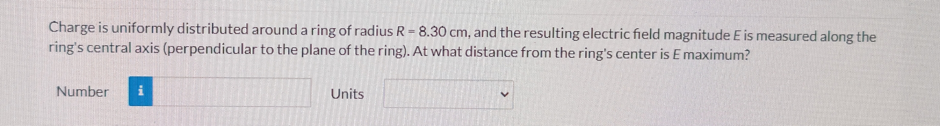 Solved Charge is uniformly distributed around a ring of | Chegg.com