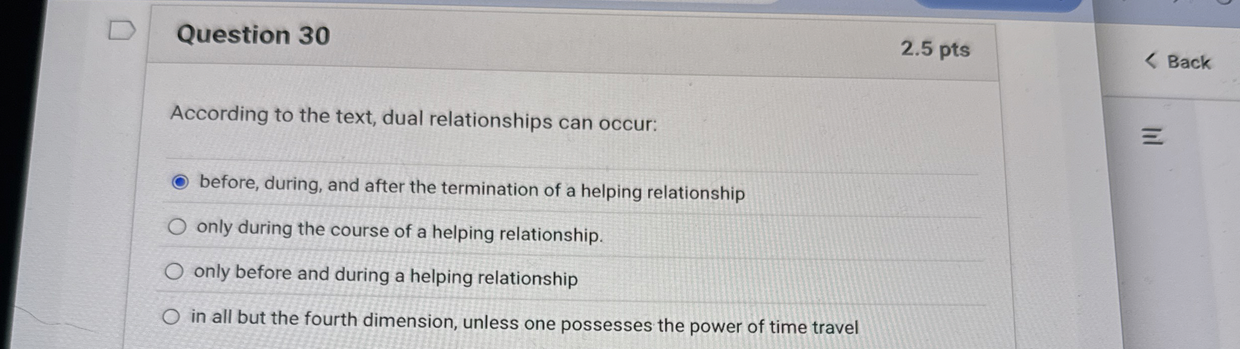 Solved Question 30According to the text, dual relationships | Chegg.com
