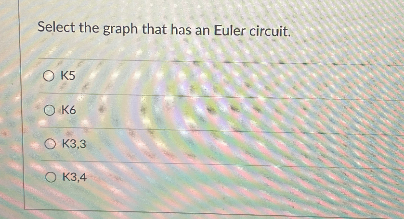 Solved Select the graph that has an Euler | Chegg.com