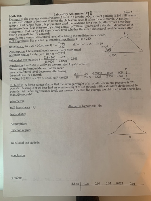 Solved 4 Page 2 Laboratory Assignment Math 1600 Example 2: | Chegg.com
