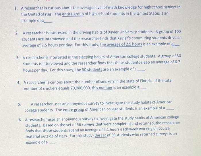 Solved 1. A researcher is curious about the average level of | Chegg.com