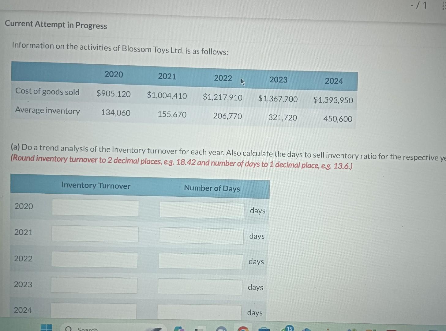 Solved Current Attempt in Progress Information on the | Chegg.com