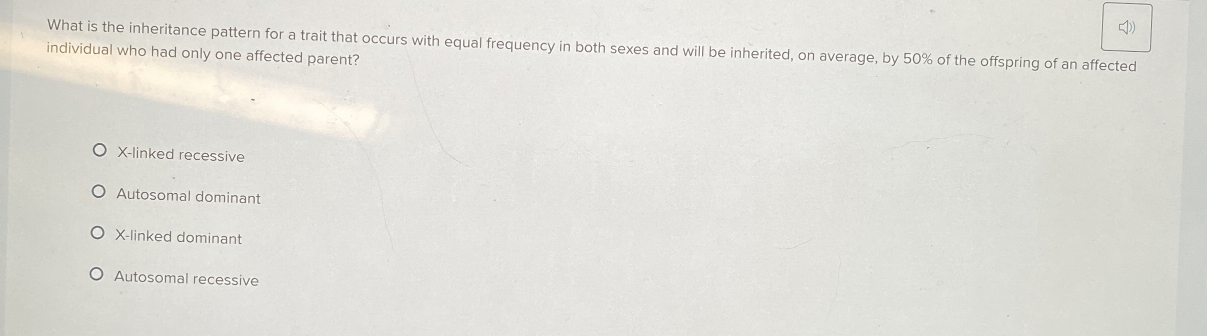 Solved What is the inheritance pattern for a trait that | Chegg.com