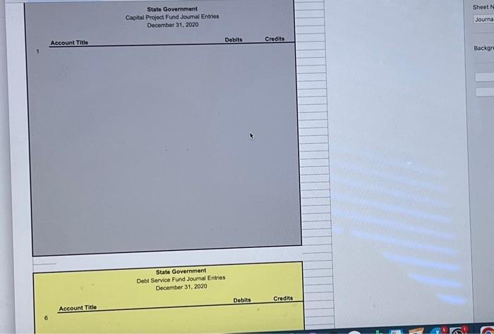 The state government established a capital project | Chegg.com