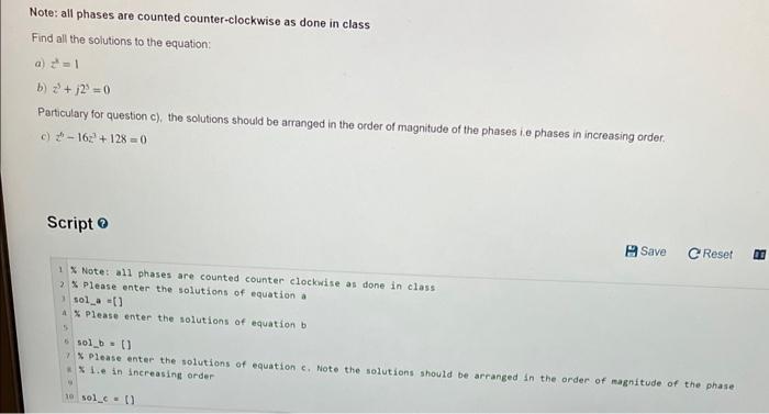 Solved Note: all phases are counted counter-clockwise as | Chegg.com