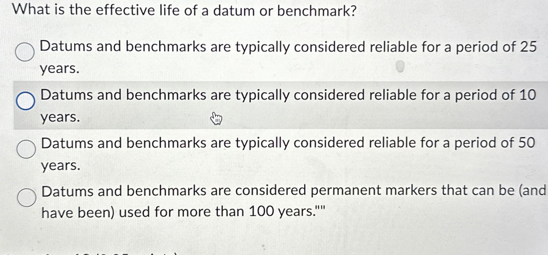Solved What is the effective life of a datum or | Chegg.com