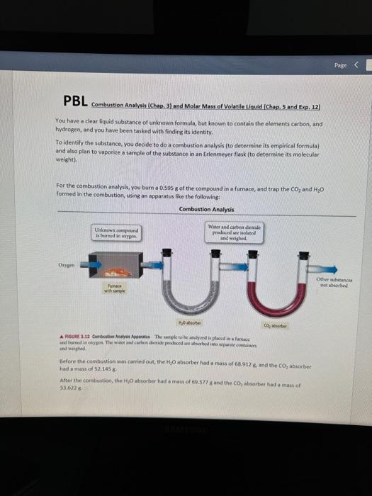 You have a clear liquid substance of unknown formula, | Chegg.com