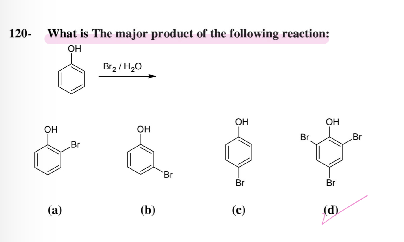 Solved 120- ﻿What is The major product of the following | Chegg.com