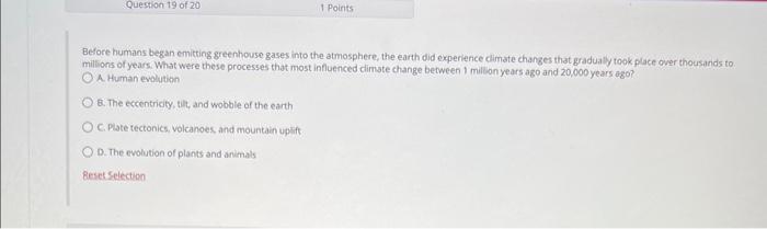 Solved To understand the earth's past dimate temperature, | Chegg.com