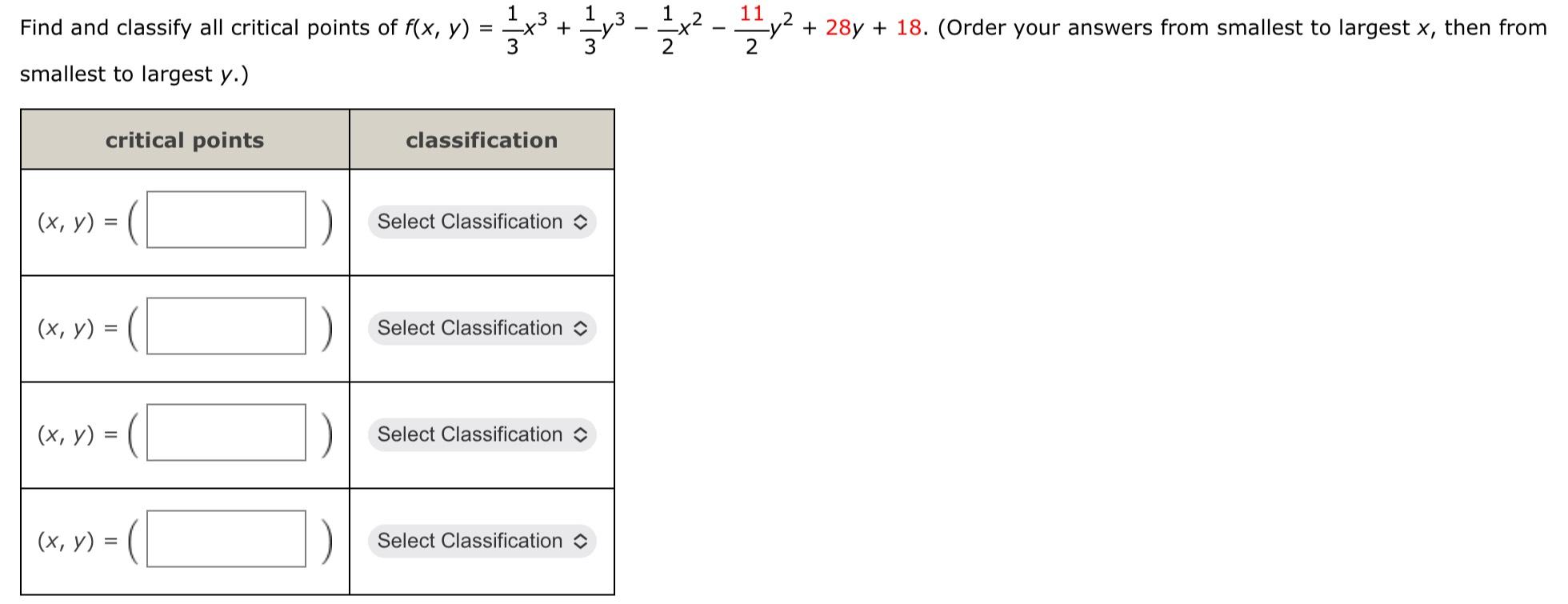 Solved Find and classify all critical points of | Chegg.com