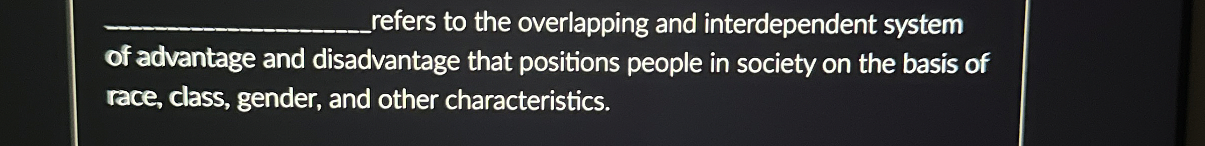 Solved q,refers to the overlapping and interdependent system | Chegg.com