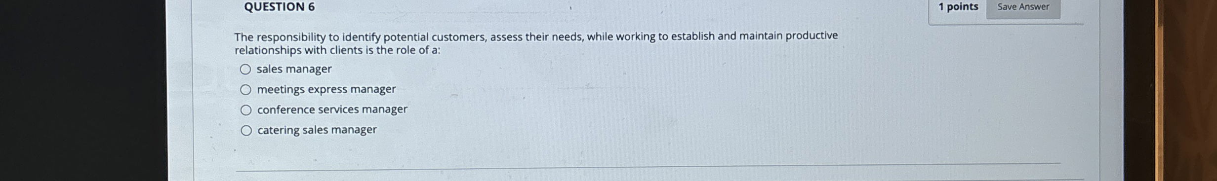 Solved QUESTION 61 ﻿pointsThe responsibility to identify | Chegg.com