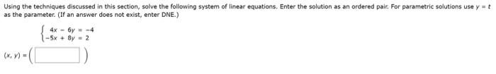 Solved Using the techniques discussed in this section, solve | Chegg.com