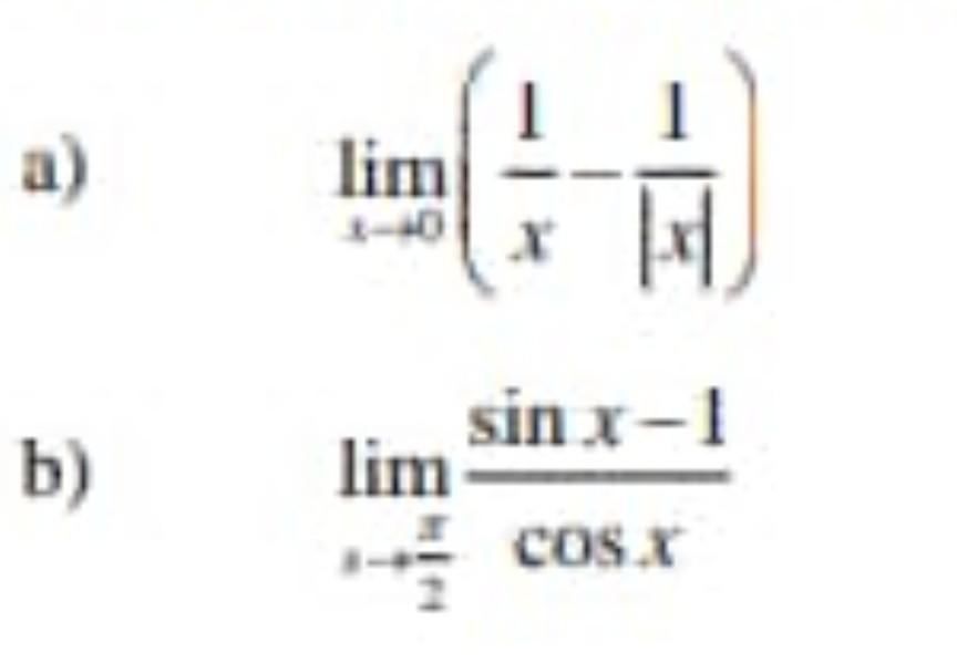 Solved a) lin b) sin-1 lim COS. | Chegg.com