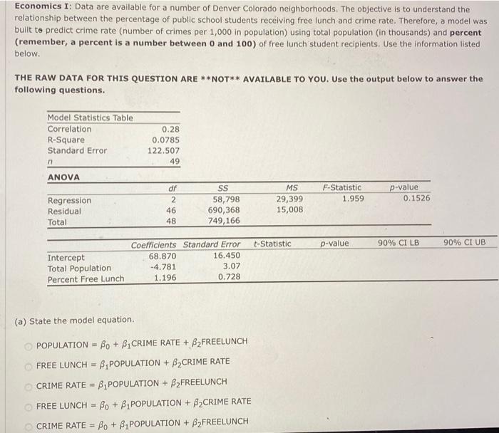 Solved (b) What is the typical size of a prediction error | Chegg.com