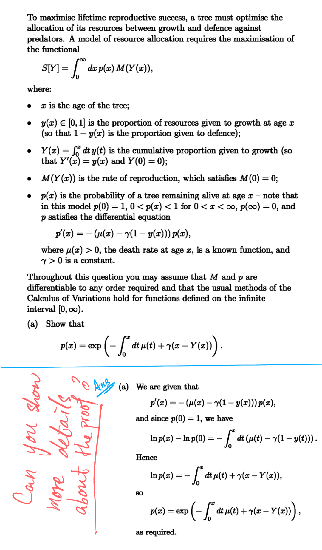 Solved To maximise lifetime reproductive success, a tree | Chegg.com