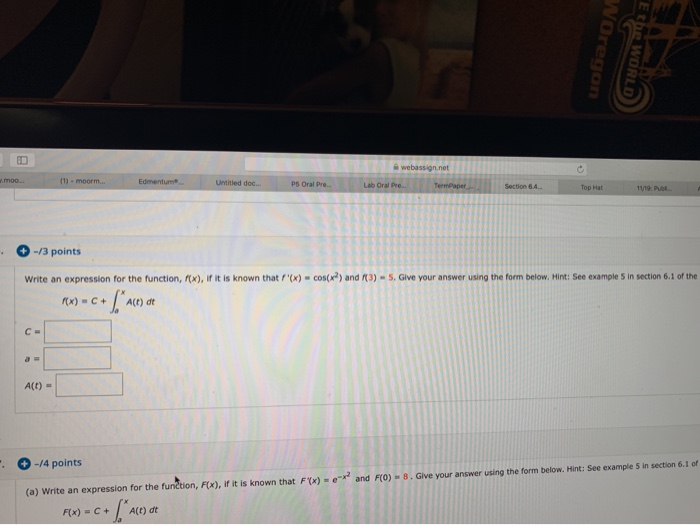 Solved WOregon WORLD 11) - moorm... Edmentum . -/3 points | Chegg.com