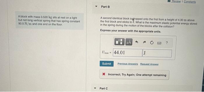 Solved Course Home 0.520 kg sits at rest on a light but not | Chegg.com