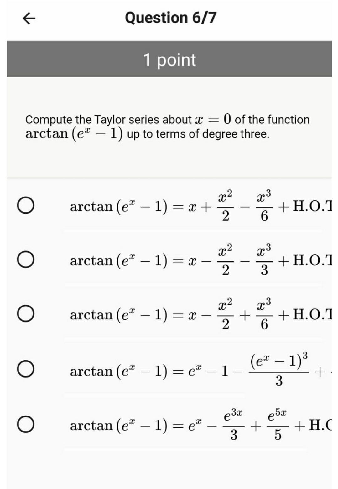 Solved N 个 Question 5/7 Use the fact that arcsin x = lut dx | Chegg.com