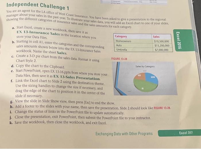 this is from the book Microsoft office 365 Excel | Chegg.com