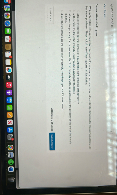 Solved Question 2 ﻿of 10View PoliciesCurrent Attempt in | Chegg.com