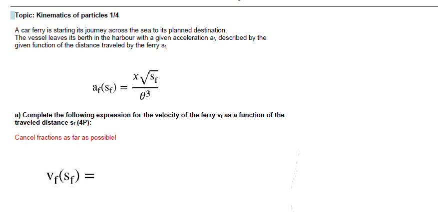 Solved Topic: Kinematics of particles 14A car ferry is | Chegg.com