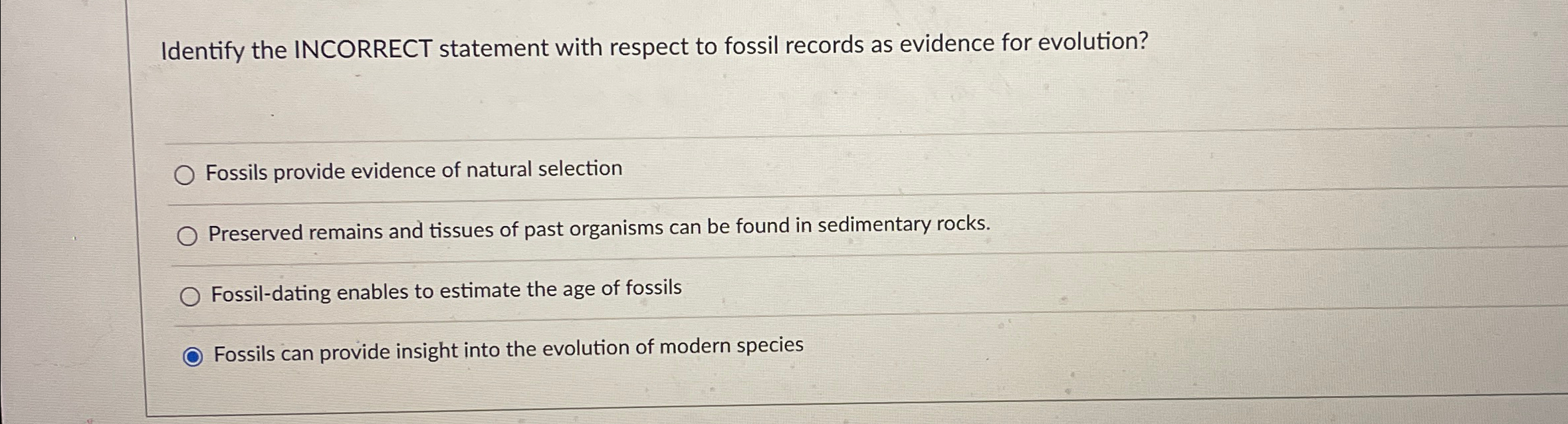 Solved Identify the INCORRECT statement with respect to | Chegg.com