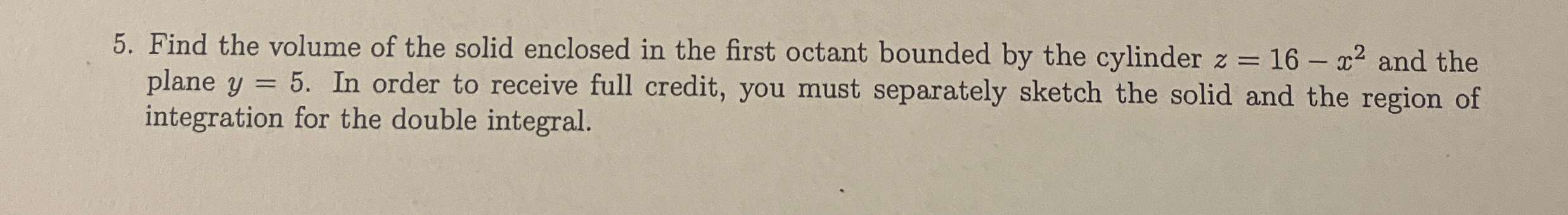 Solved Find the volume of the solid enclosed in the first | Chegg.com