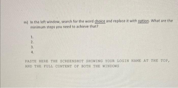 Solved Lab 06 - Getting Started with Using the Emacs Editor | Chegg.com