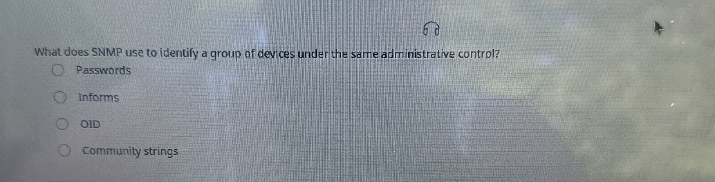 Solved What does SNMP use to identify a group of devices | Chegg.com