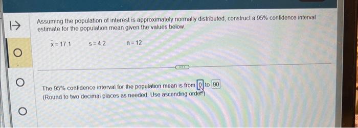 Solved Assuming the population of interest is approximately | Chegg.com