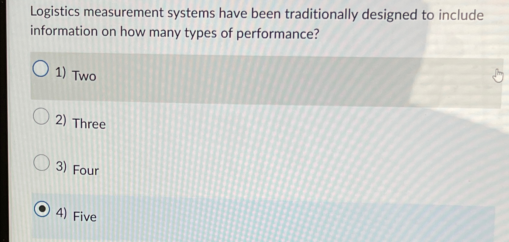 Solved Logistics measurement systems have been traditionally | Chegg.com