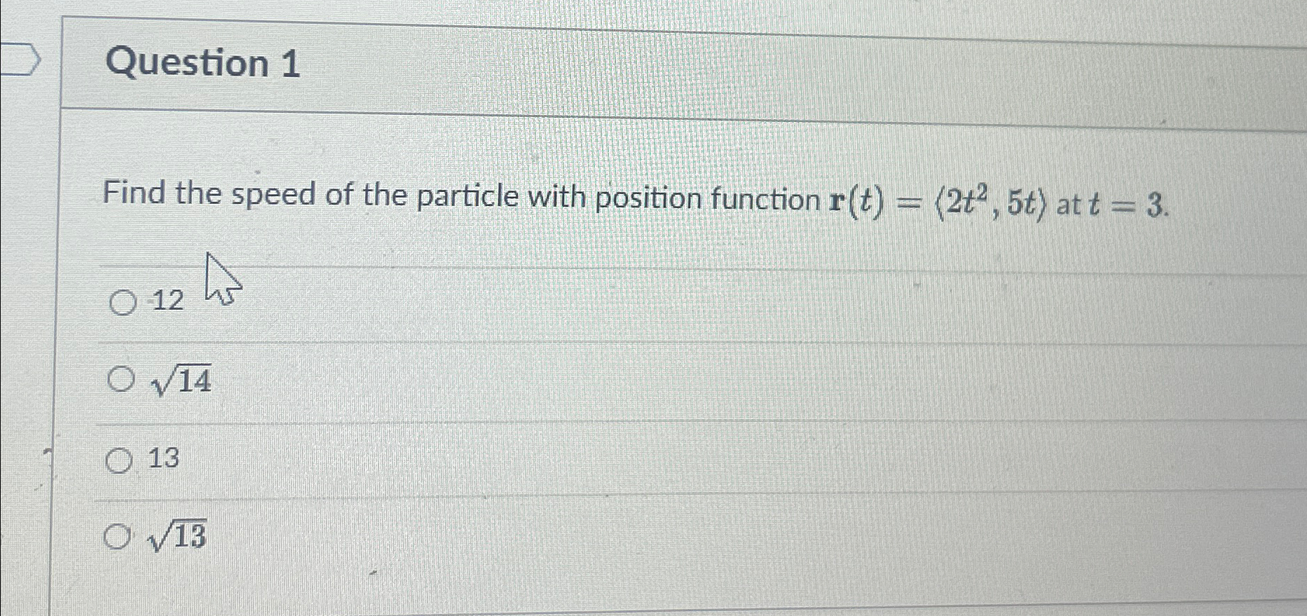 Solved Question 1Find the speed of the particle with | Chegg.com