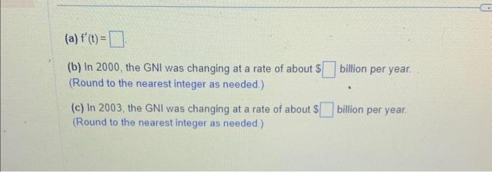 Solved The gross national inconve (GND) of a certain country | Chegg.com