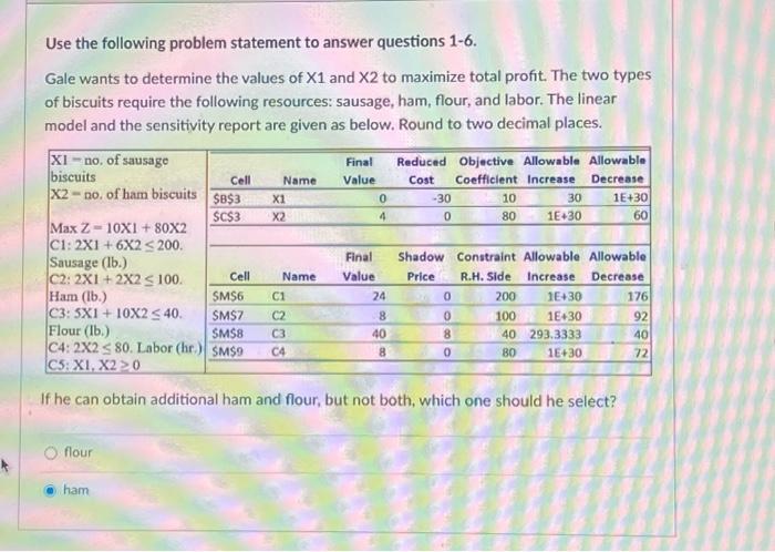 Solved Use the following problem statement to answer | Chegg.com