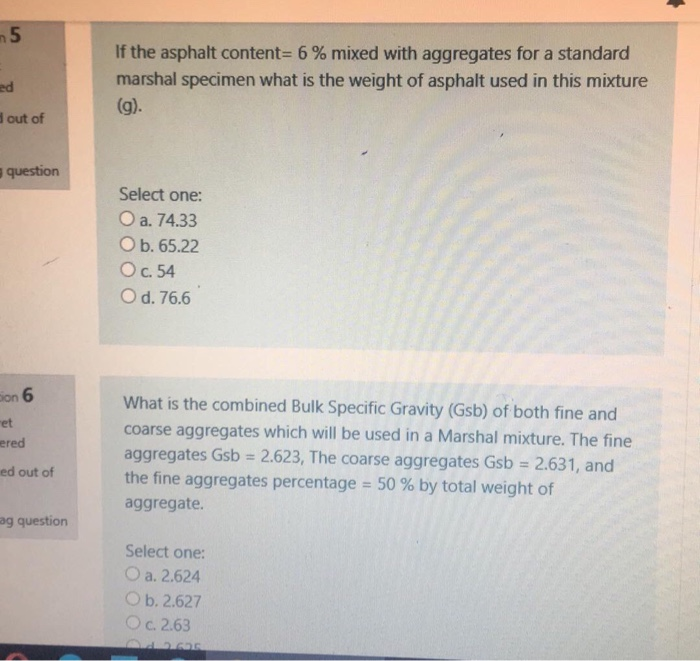 Solved If the Gmm = 2.461 and, the asphalt Specific Gravity | Chegg.com