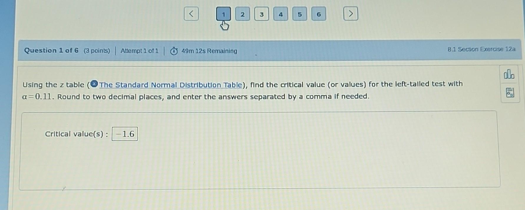 Solved Using the z table ( The Standard Normal Distribution | Chegg.com