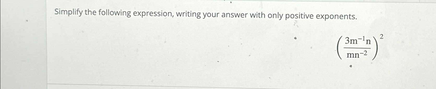 Solved Simplify the following expression, writing your | Chegg.com