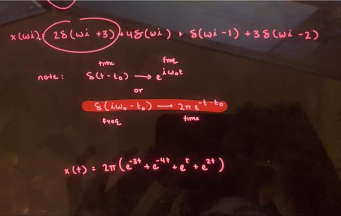 Solved convert these signals to time domain using laplace | Chegg.com