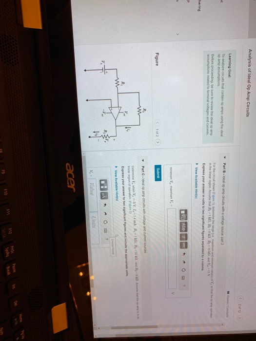 Solved CAssignment Analysis of Ideal Op Amp Circuits 2012 | Chegg.com