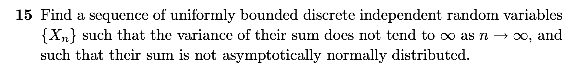 Solved Find a sequence of uniformly bounded discrete | Chegg.com