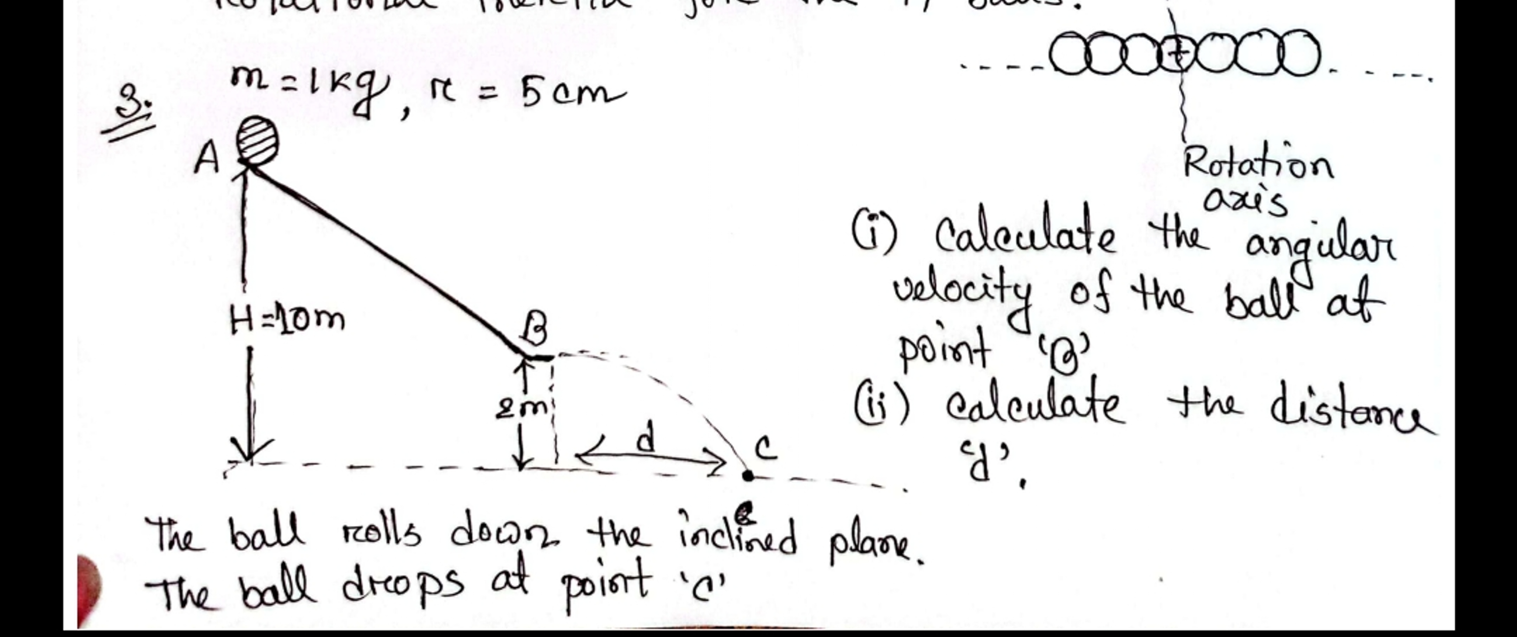 Solved Rotationaxis(i) ﻿Calculate the axis angularvelocity | Chegg.com