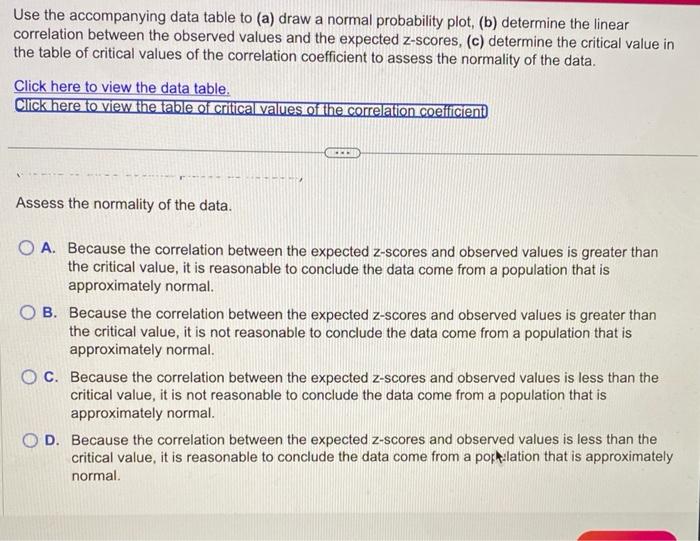 Solved Data Table\begin{tabular}{|r|r|} \hline Sample Size, | Chegg.com