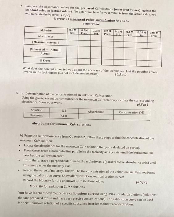 Experiment 14: Preparing Solutions Remember that | Chegg.com