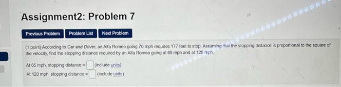 Solved Assignment2: Problem 8 Previous Problem Problem List | Chegg.com