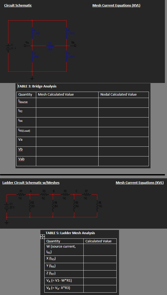 Solved I need help answering configuring the mesh analysis' | Chegg.com